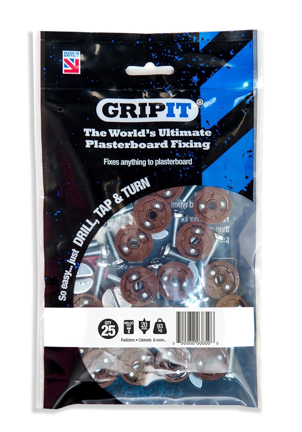 Gripit - Brown/20mm - Pack of 25: Amazon.co.uk: DIY & Tools