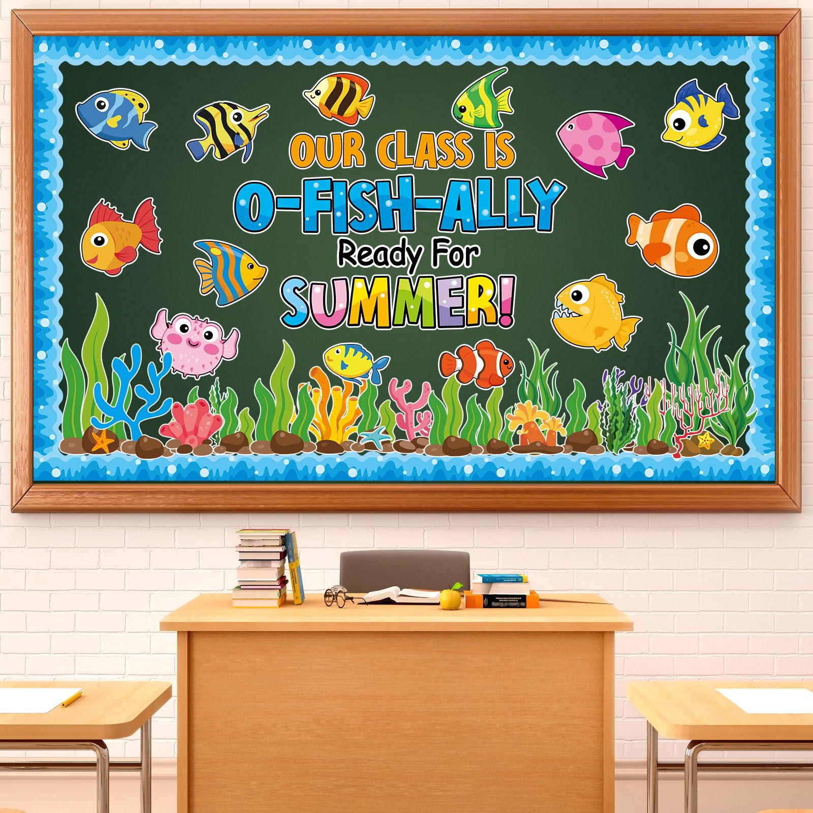 Mua Summer Ocean Sea Bulletin Board Decorations O-Fish-Ally Ready for ...