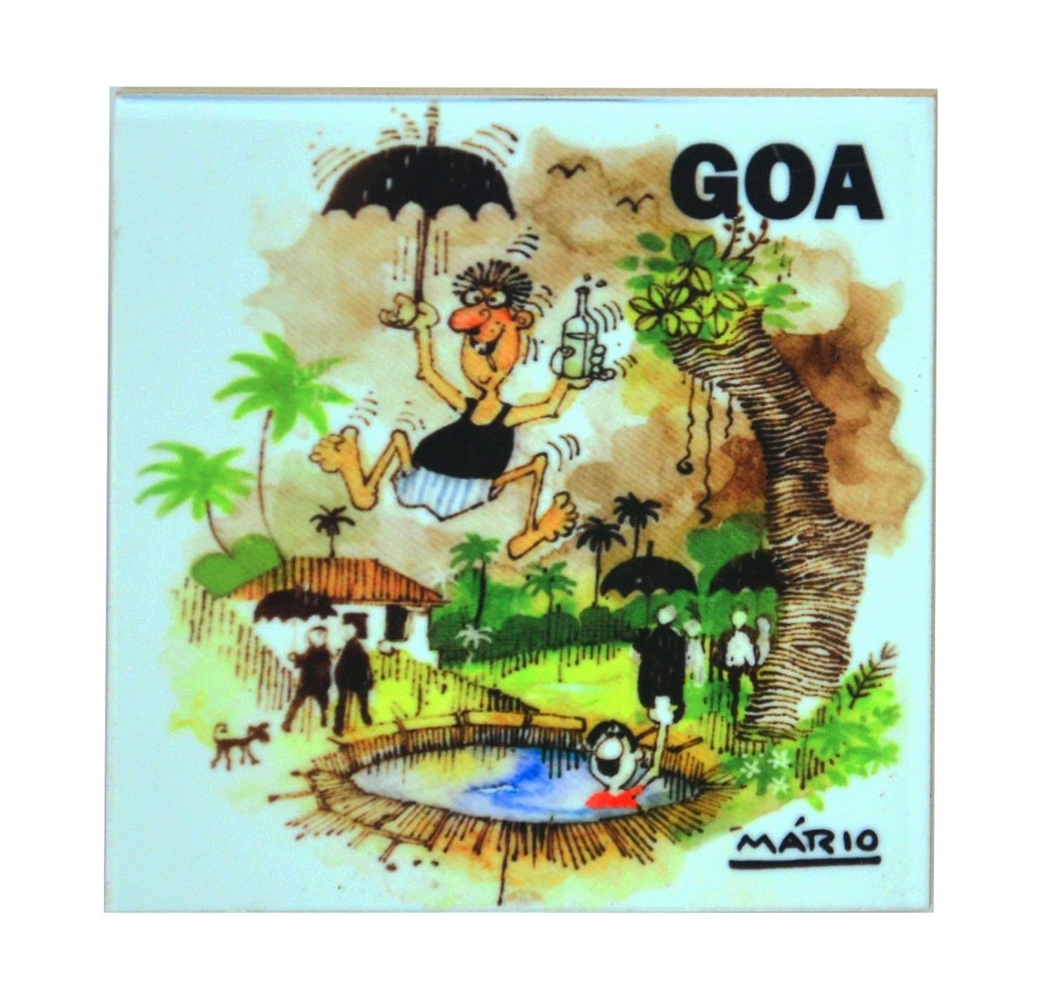 The traditional San Joao festival Goa-Art by Mario de Miranda: Amazon ...