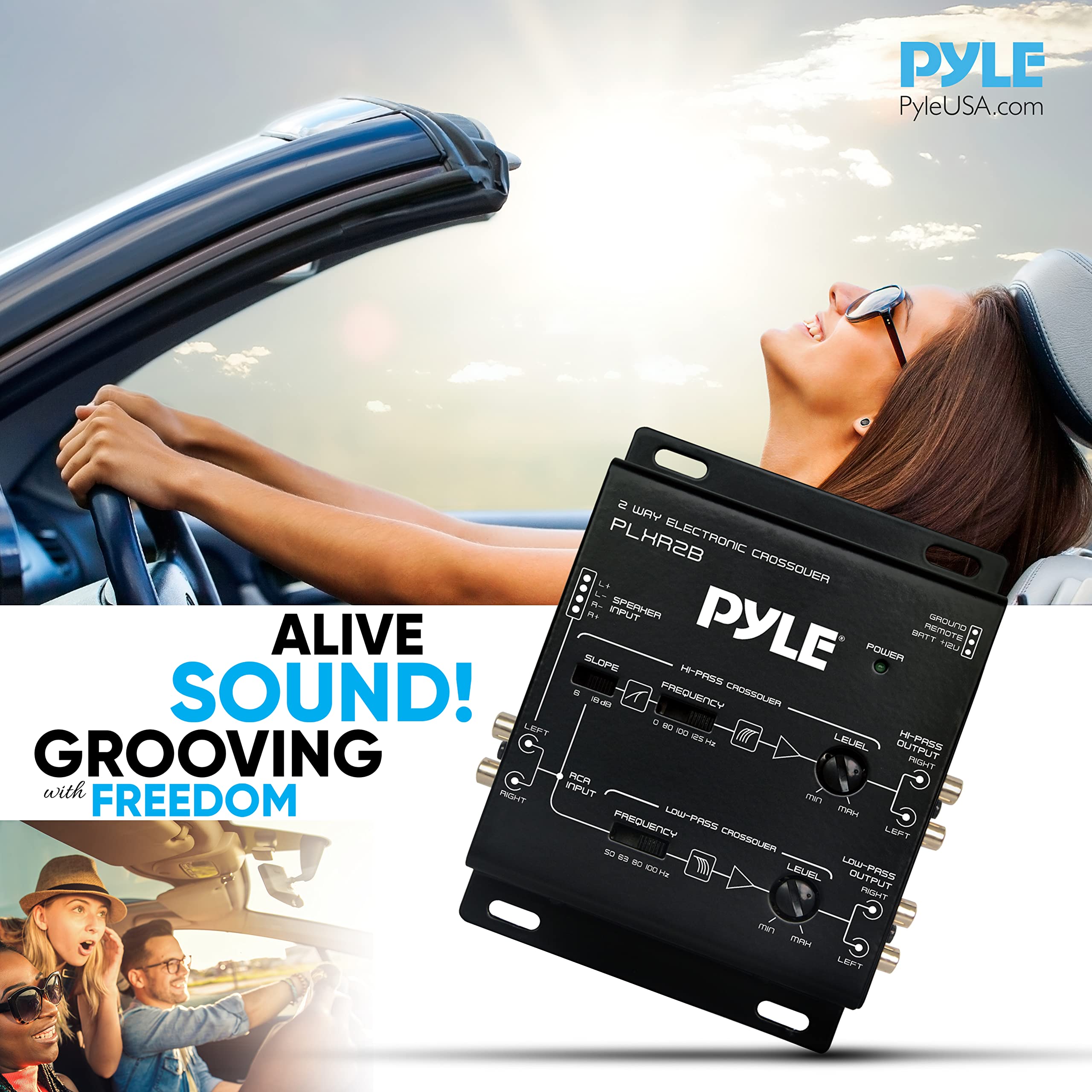 Mua Pyle 2-Way Electronic Car Audio Crossover Network - Hi-Pass/Low ...