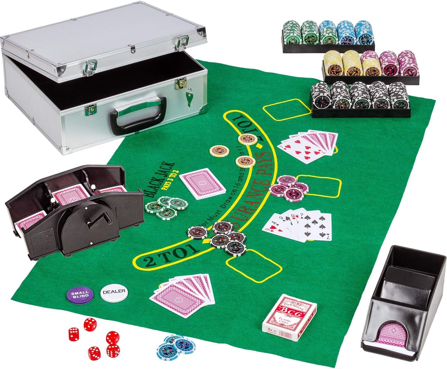 Maxstore Kit de Poker Ultimate Complet - 300 jetons: Amazon.fr: Jeux et ...