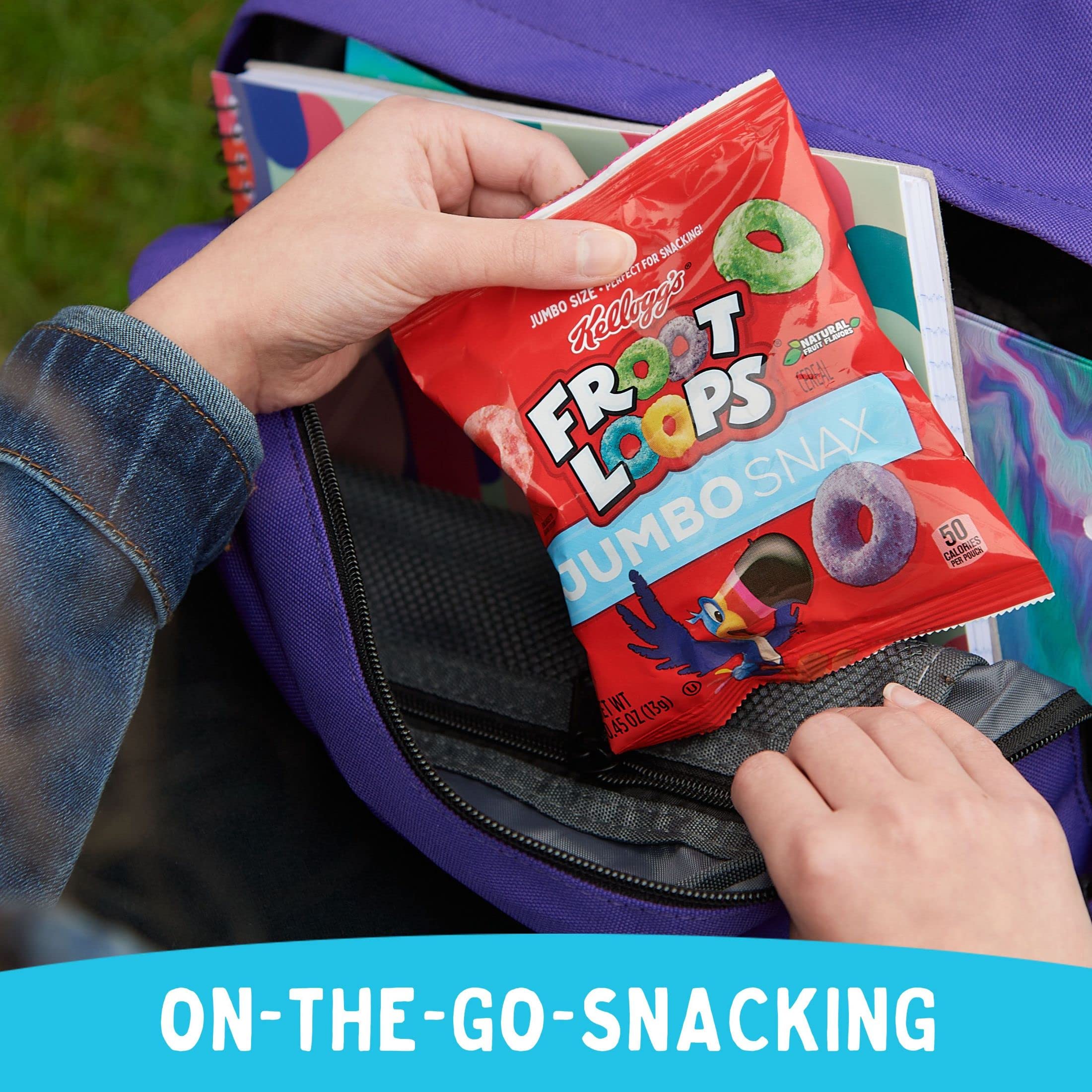 Mua Froot Loops Jumbo Snax Cereal Snacks, Kids Snacks, Fruit Flavored ...