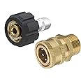 Amazon.com: Tool Daily Pressure Washer Adapter, 3/8 Inch Quick Connect Kit, M22 14mm to M22 ...