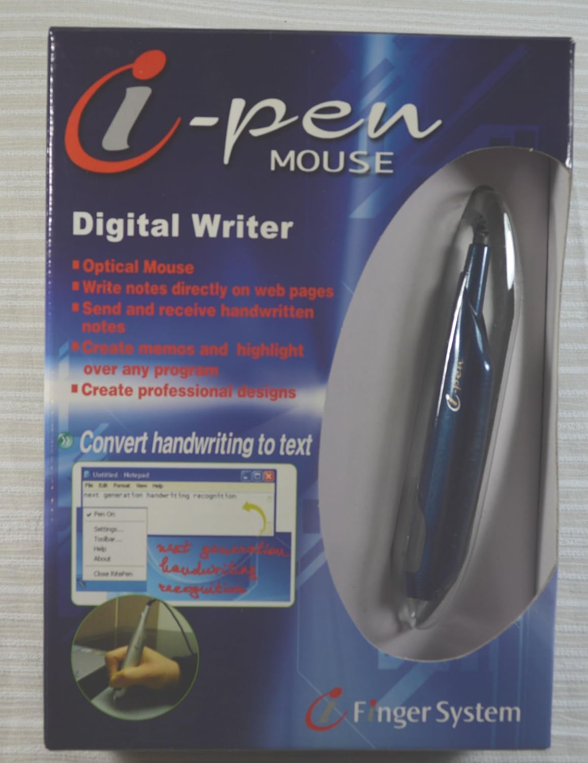 I-Pen Digital Pen Writer Ipen Optical USB Mouse Input Device: Amazon.ca ...