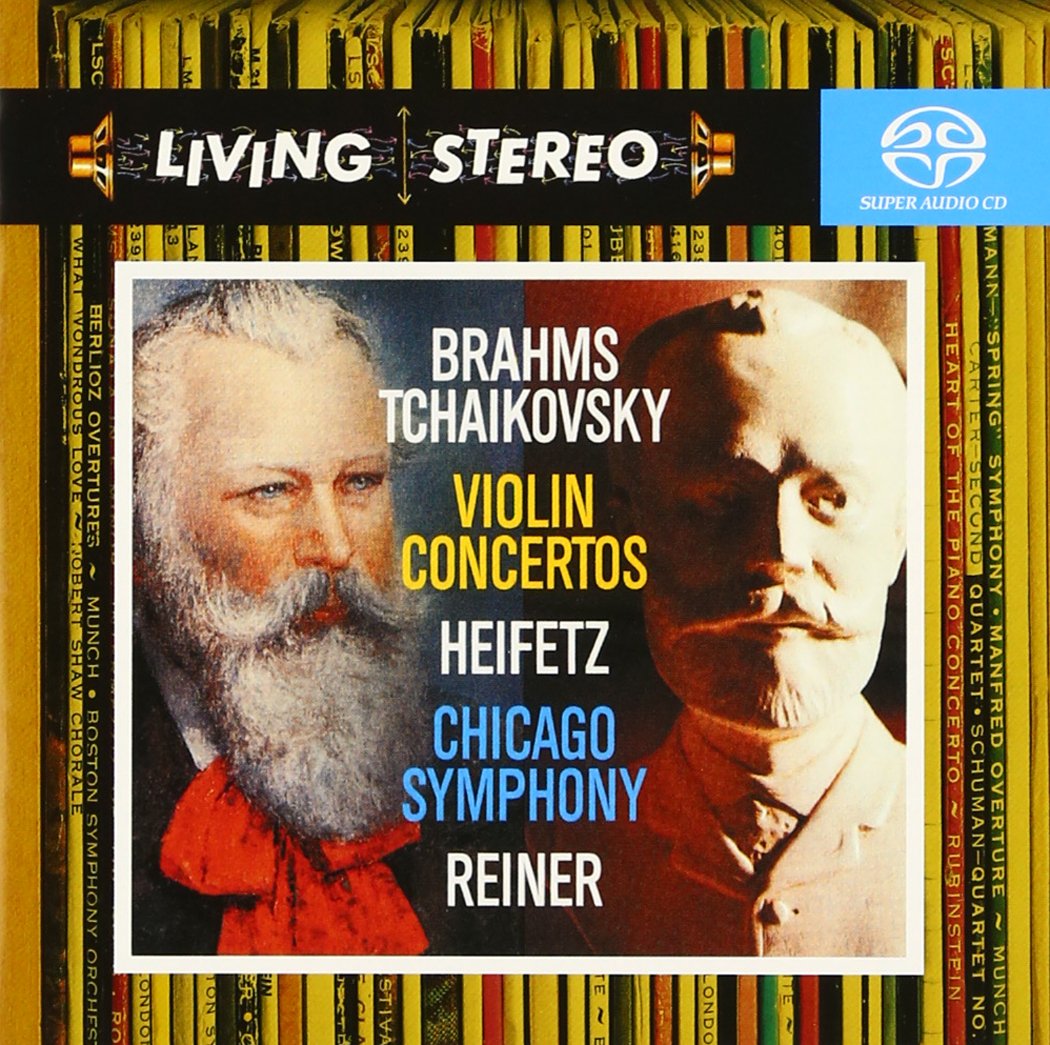 JASCHA HEIFETZ/REINER & CSO - BRAHMS/TCHAIKOVSKY: VIOLIN CONCERTOS(SACD hybrid) - Amazon.com Music