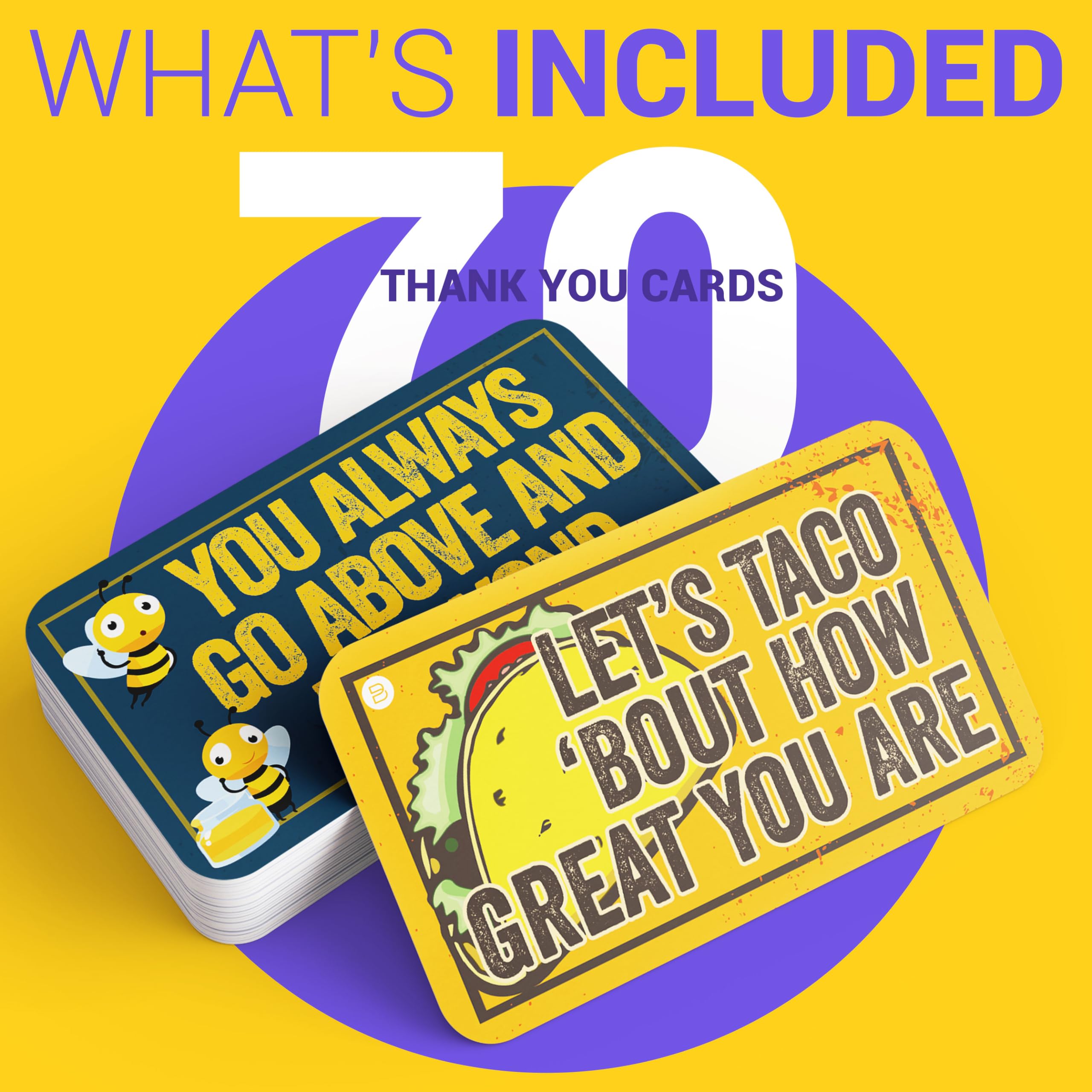 Mua 70 Kudos Punny Cards – Funny Pun Humor Thank You Appreciation ...