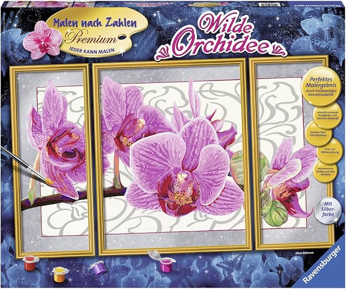 Ravensburger 28969 - Wilde Orchidee - Malen nach Zahlen Premium, 80 x 50 cm: Amazon.de: Spielzeug