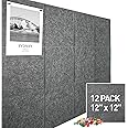 Amazon.com: Large Cork Board Felt Wall Tiles, 47"x35" 12 Pack Felt Bulletin Board Pin Board with ...