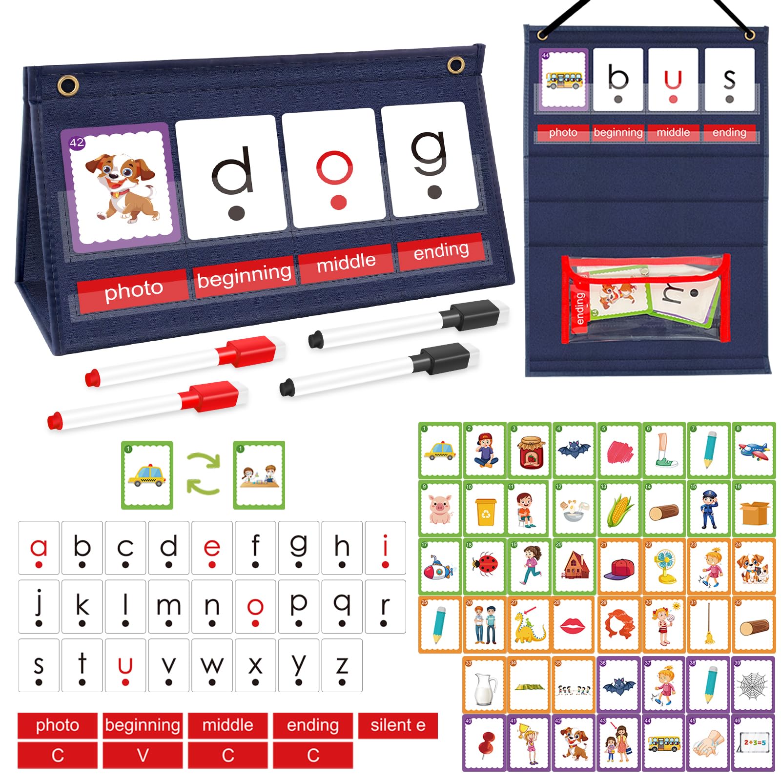 Mua CVC Word Games Building Pocket Chart, Phonics Games Phonics Flash ...