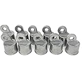 Plum Fittings Chain Link Fence Loop Caps | Eye Top Rail Cap | 2" (1 7/8" OD) x 1 3/8" Pack of 10 ...