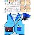 Amazon.com: Kids Mailman Costume Set Include Postman Vest and Hat with ...