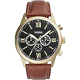 Amazon.com: Flynn Chronograph Brown Leather Watch : Clothing, Shoes ...