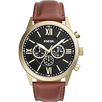 Amazon.com: Flynn Chronograph Brown Leather Watch : Clothing, Shoes ...