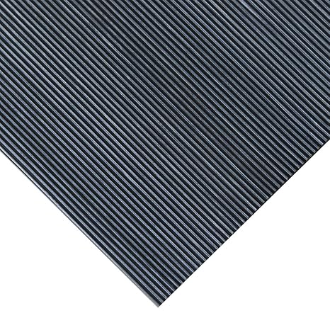 Rubber-Cal 03_168_W_FR_08"Fine Rib" Corrugated Rubber Runners-1/8 ...