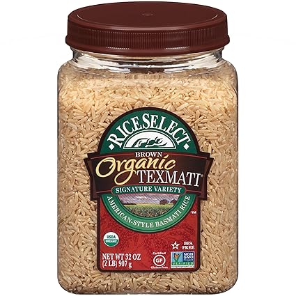 Amazon.com: RiceSelect Organic Texmati Brown Rice, 32 Oz: Prime Pantry