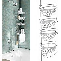 Amazon.com: Zenna Home Rust-Resistant Corner Shower Caddy for Bathroom ...