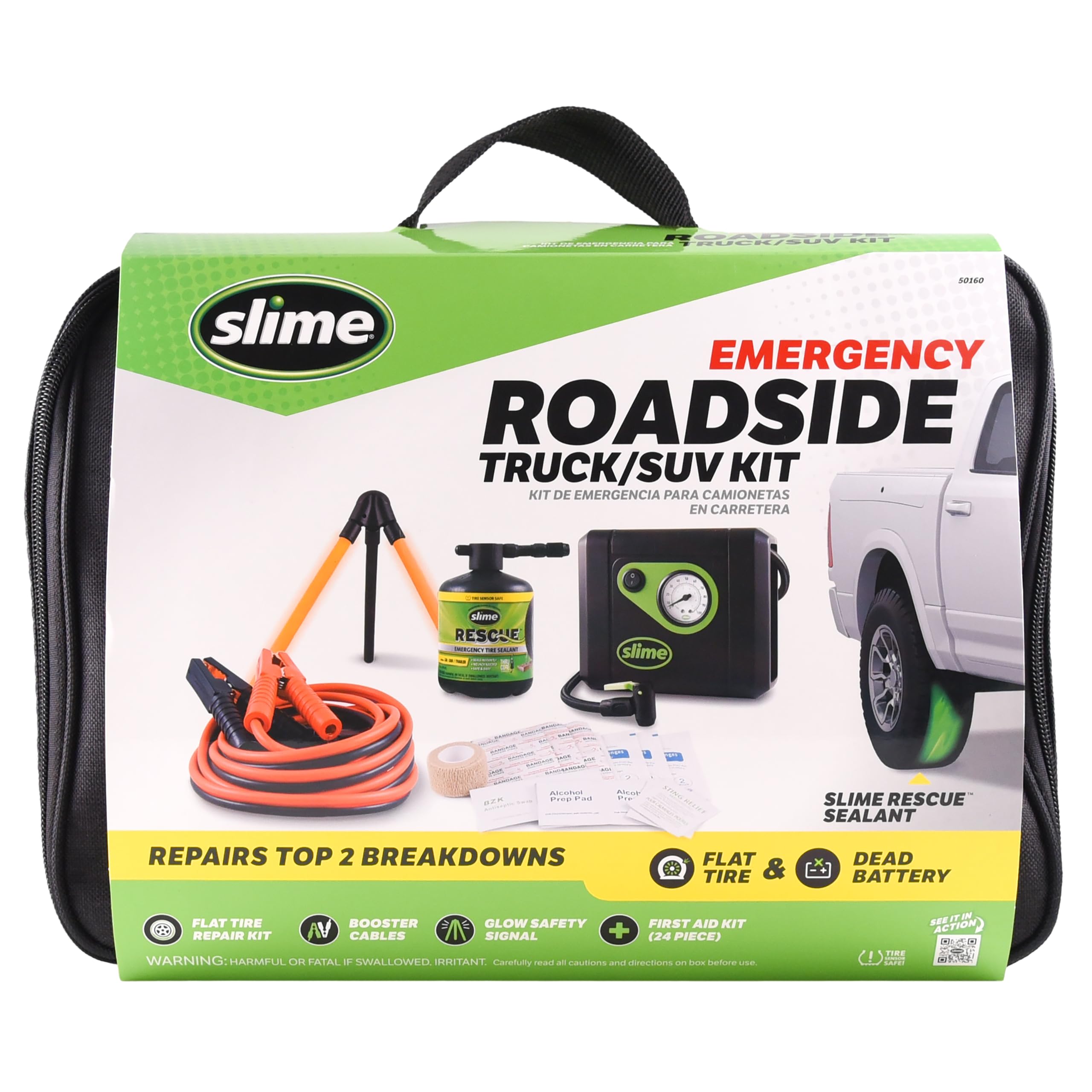 Mua 50160 Emergency Roadside Kit with Flat tire Repair and Booster ...