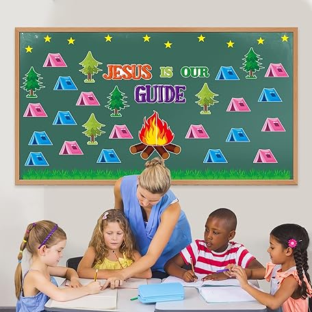 Mua CY2SIDE 74PCS Jesus is Our Guide Cutouts Bulletin Board Border Sets ...