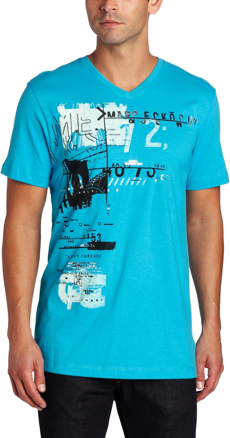 Amazon.com: Marc Ecko Cut & Sew Men's Billboard T-Shirt, Blue Rock ...