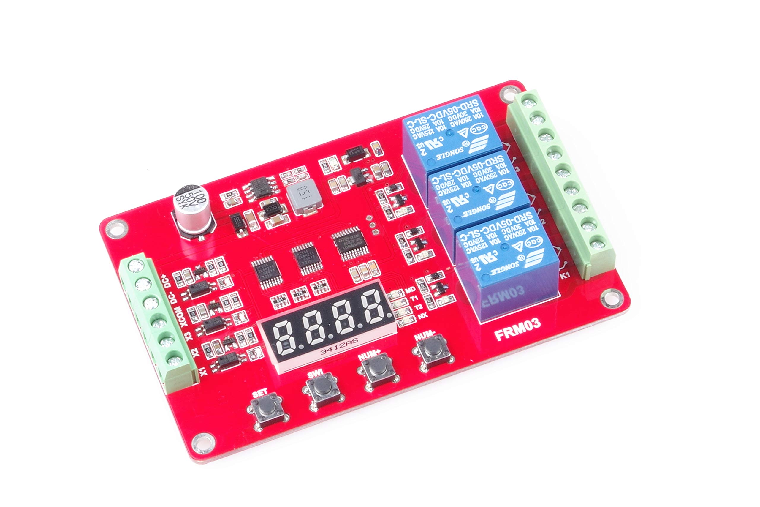 Buy KNACRO 8-32V DC Relay Module, KNACRO Multifunctional DC 8-32 Volt 3 Channel Relay Board ...