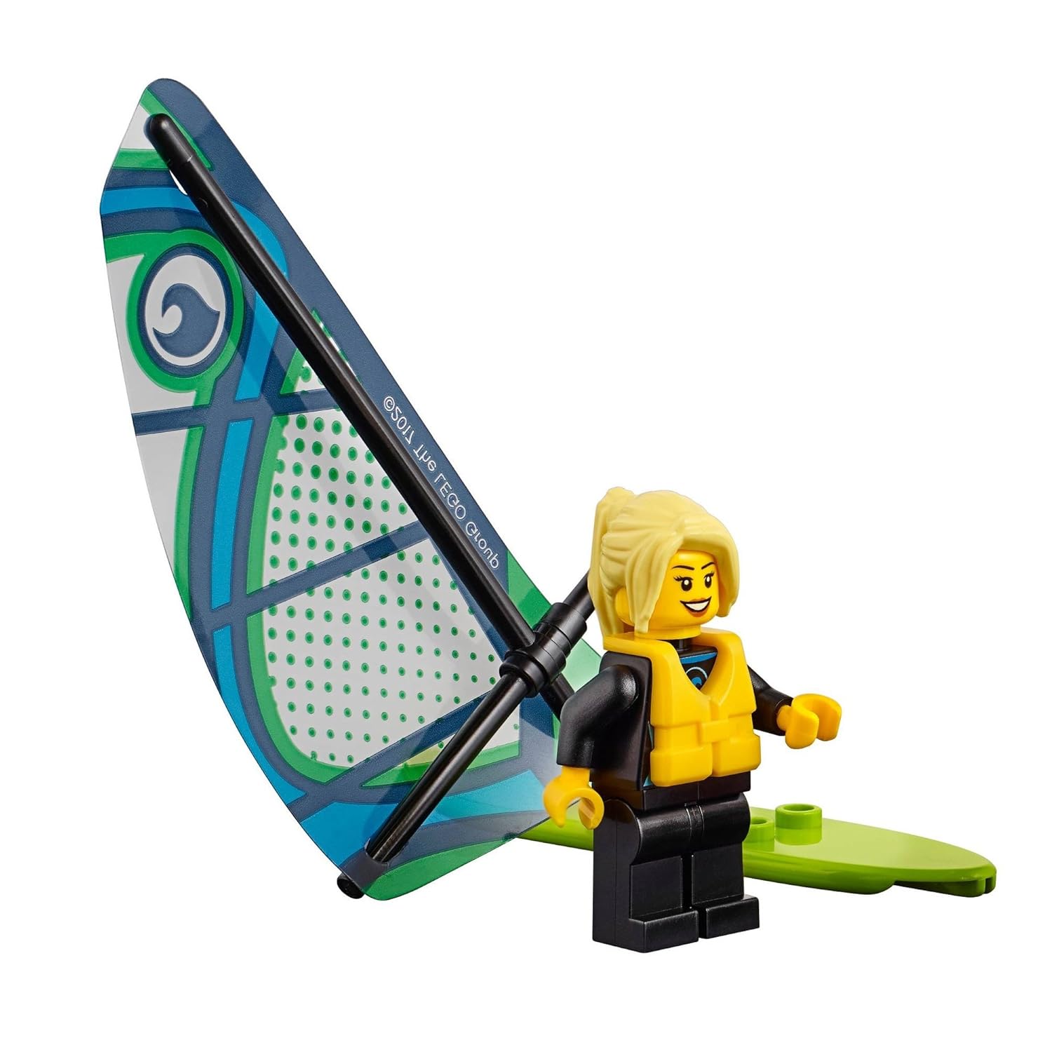 LEGO Windsurfer minifigure plus board & sail: Amazon.co.uk: Toys & Games