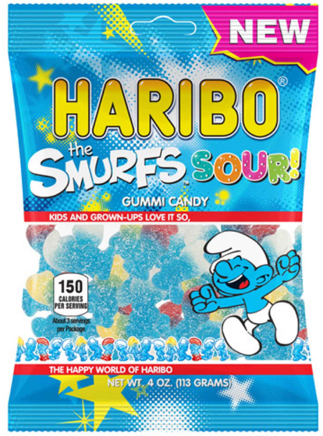 Amazon.com : Haribo Smurf (Die Schlumpfe) Gummi Candy, 200g Bag ...