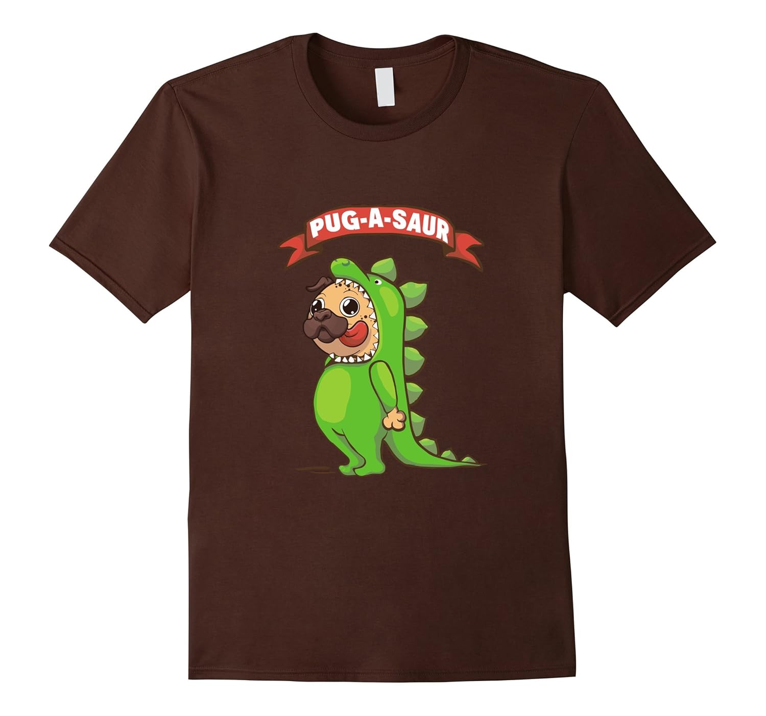 Pug-a-saur Funny Cute Dinosaur Pug Costume T-Rex T-Shirt-CL – Colamaga