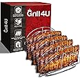 Amazon.com : BBQ Grill Rib Rack for Smoking [Upgraded] 16" Semi ...