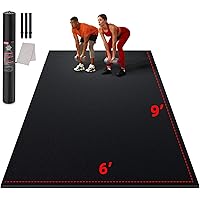 Gorilla Mats Premium Extra Large Exercise Mat – 9' x 6' x 6mm Ultra ...
