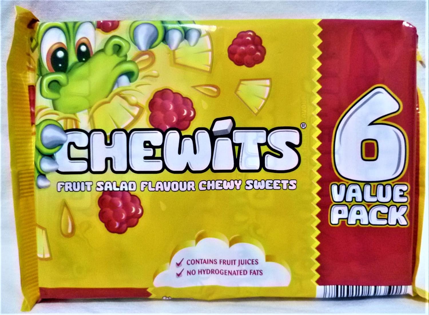 CHEWITS FRUIT SALAD FLAVOUR CHEWY SWEETS (6X30G=180G): Amazon.de ...