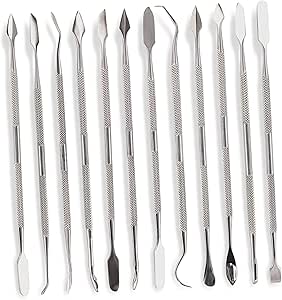 Amazon.com: Premium Wax Carving Tools Set – 12 Pcs Stainless Steel Clay & Wax Sculpting Tools ...