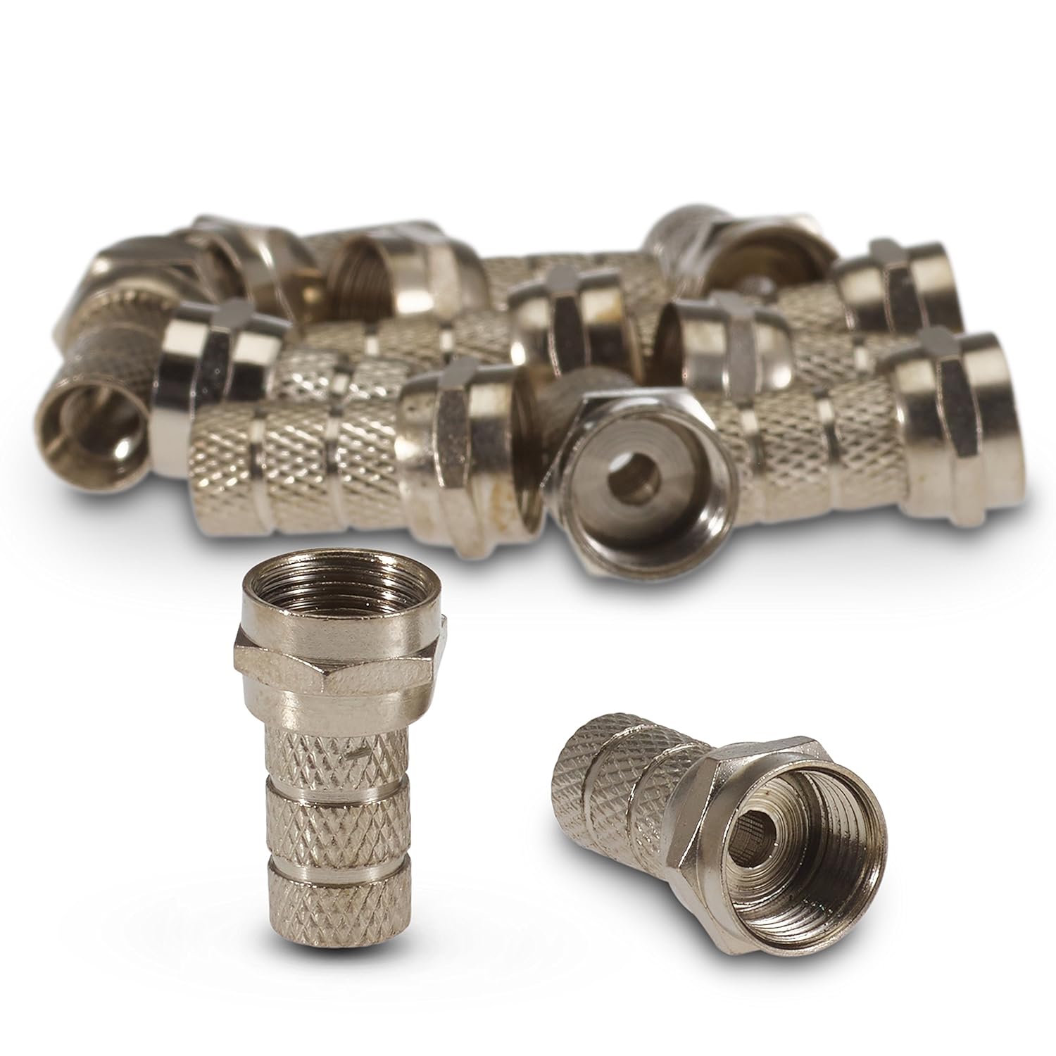 SSL Satellites 8 Pack Screw on F Plug Connectors for: Amazon.co.uk ...