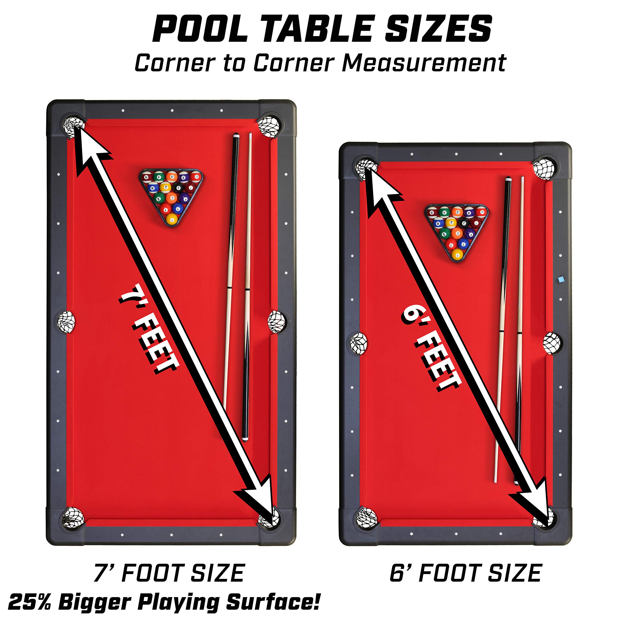 Mua GoSports 6, 7, or 8 ft Billiards Table - Portable Pool Table ...
