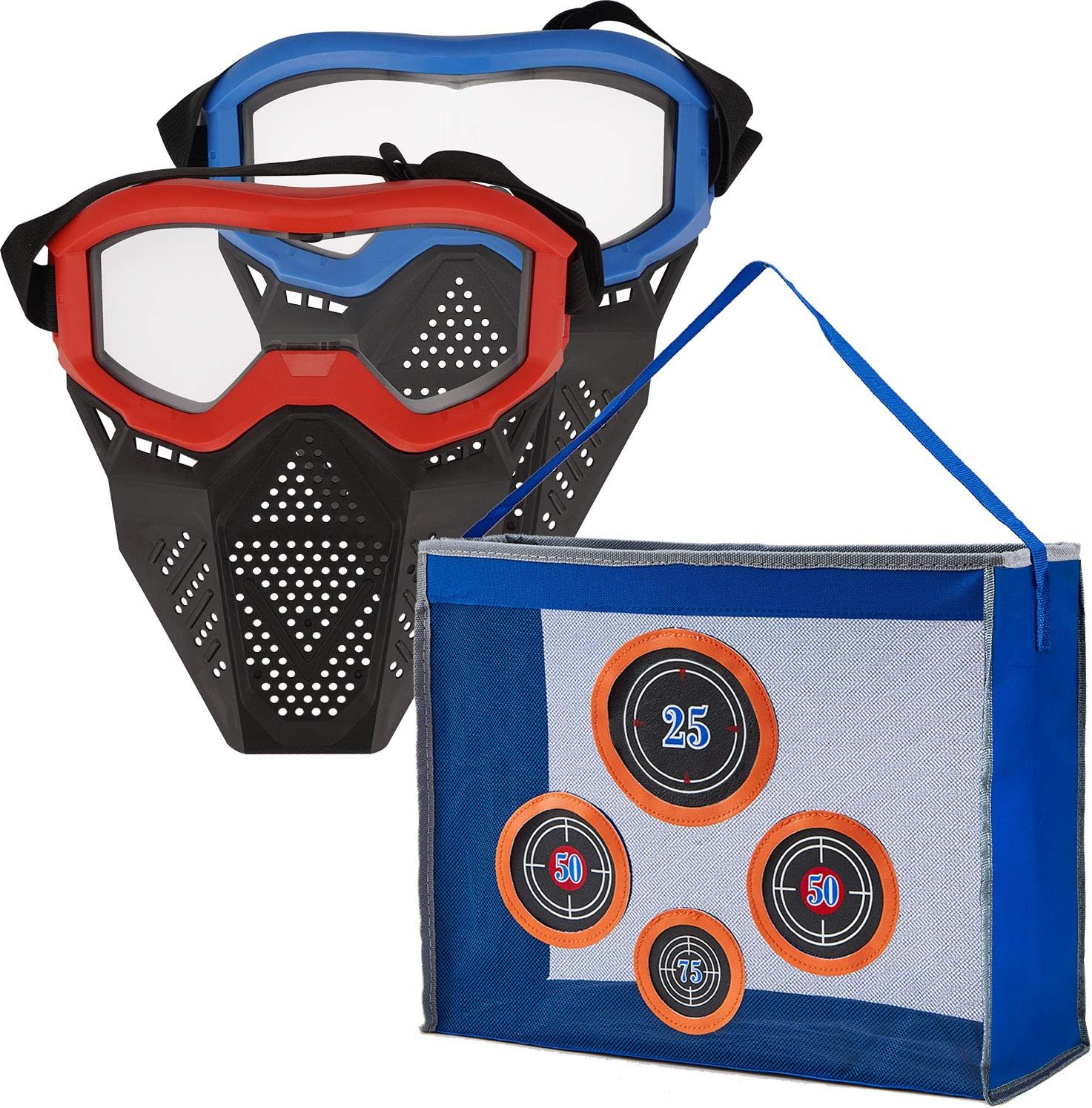 Amazon.com: Surper 2 Pack Face Mask Tactical Mask Compatible with Nerf ...