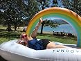 Amazon.com: FUNBOY Giant Inflatable Luxury Golf Cart Pool Float ...