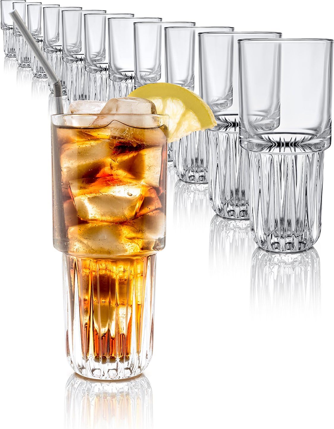 Stoviglie succhi 12 Pezzi Cocktail Libbey Bicchieri da Long Drink Alta ...