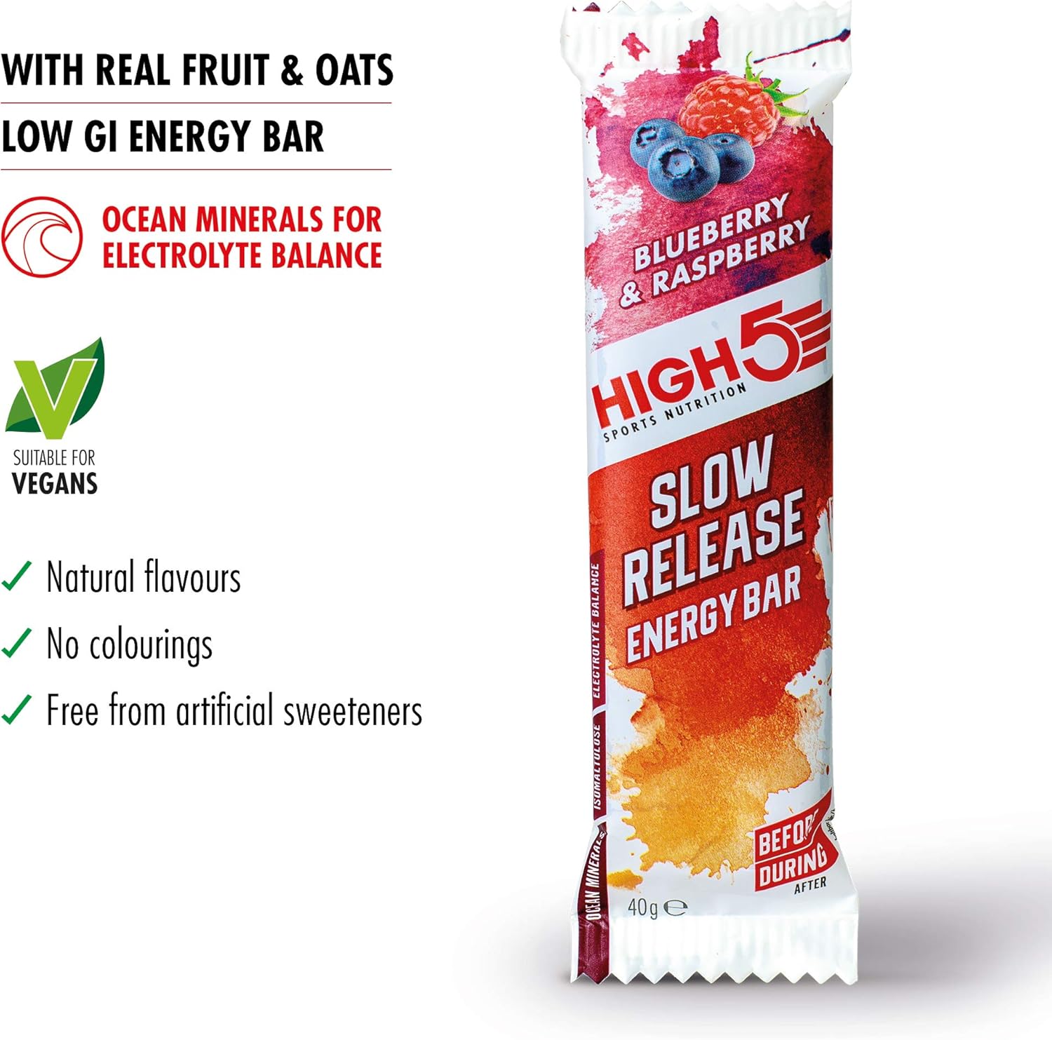 HIGH5 Slow Release Energy Bar | Low Gi Sports Energy Bar | Enhanced ...