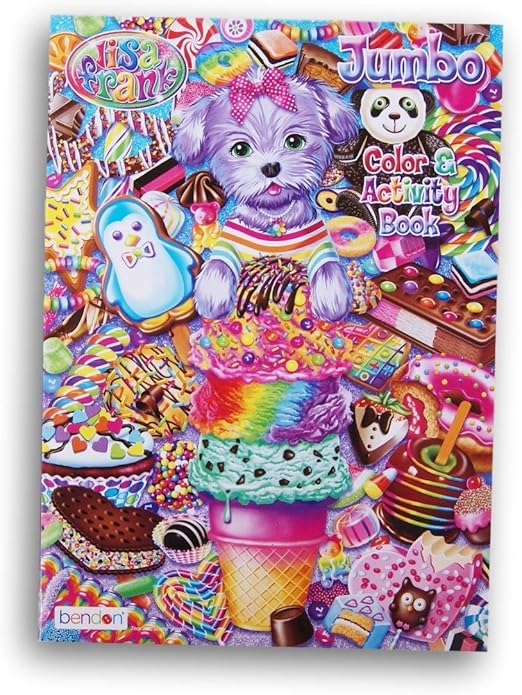 Amazon.com: Lisa Frank Color and Activity Book - 96 Pages: Toys & Games