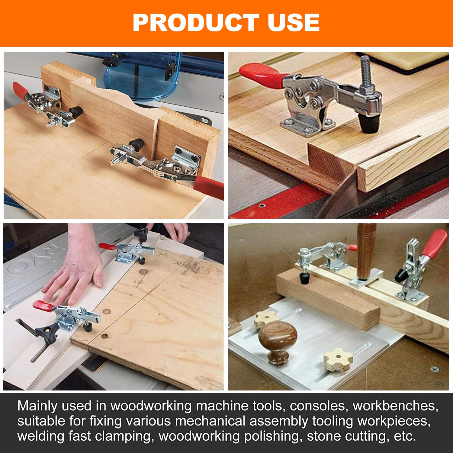 Mua Chfine 10 Pack Toggle Clamps, Hold Down Clamp 220Lbs Holding ...