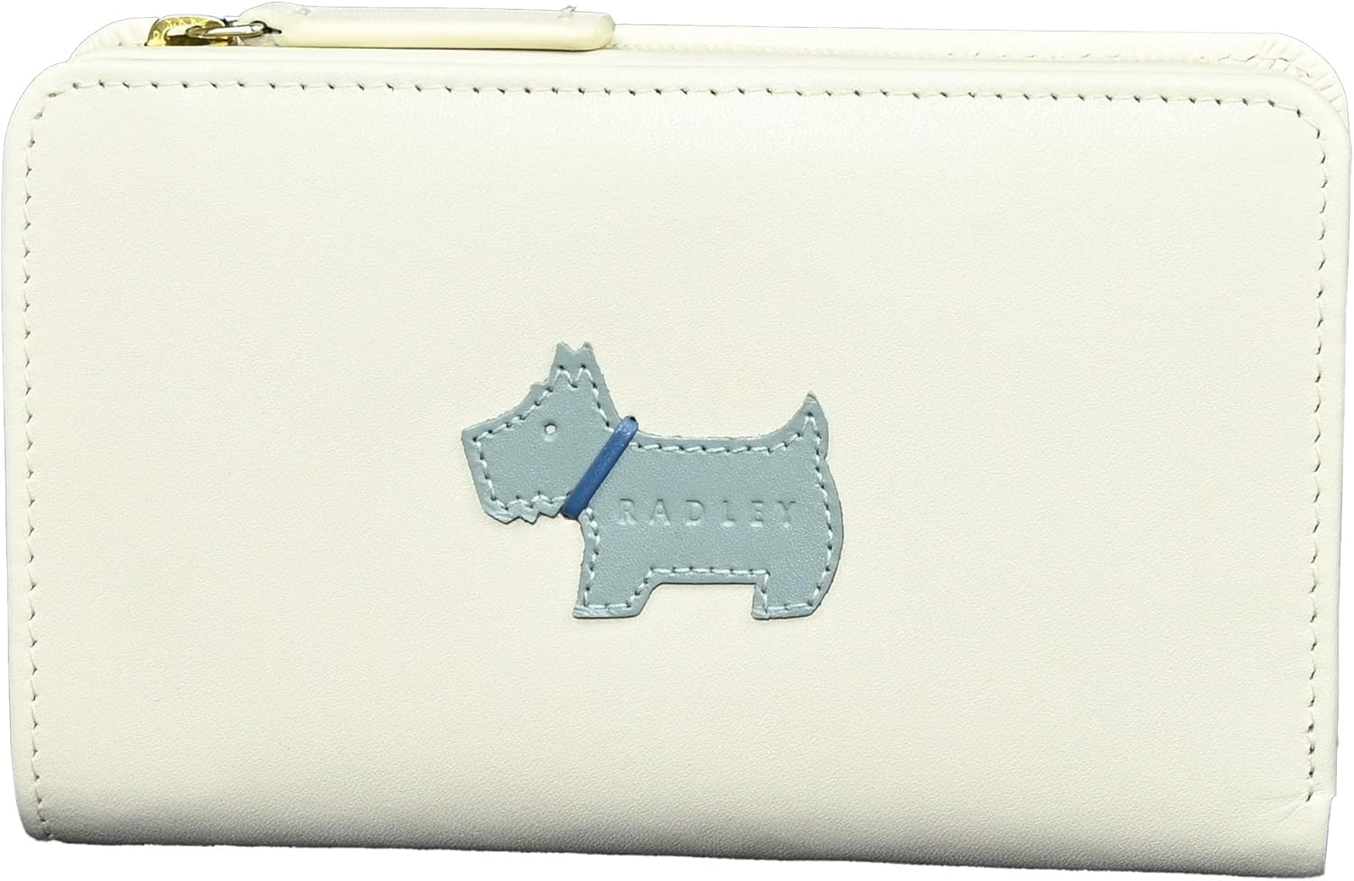 Radley ‘Heritage Dog’ Smooth Leather Medium Zip Purse in Oyster – BigaMart