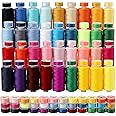 Amazon.com: 72Pcs Bobbins Sewing Threads Kit 36 Colors 500 Yards Sewing ...