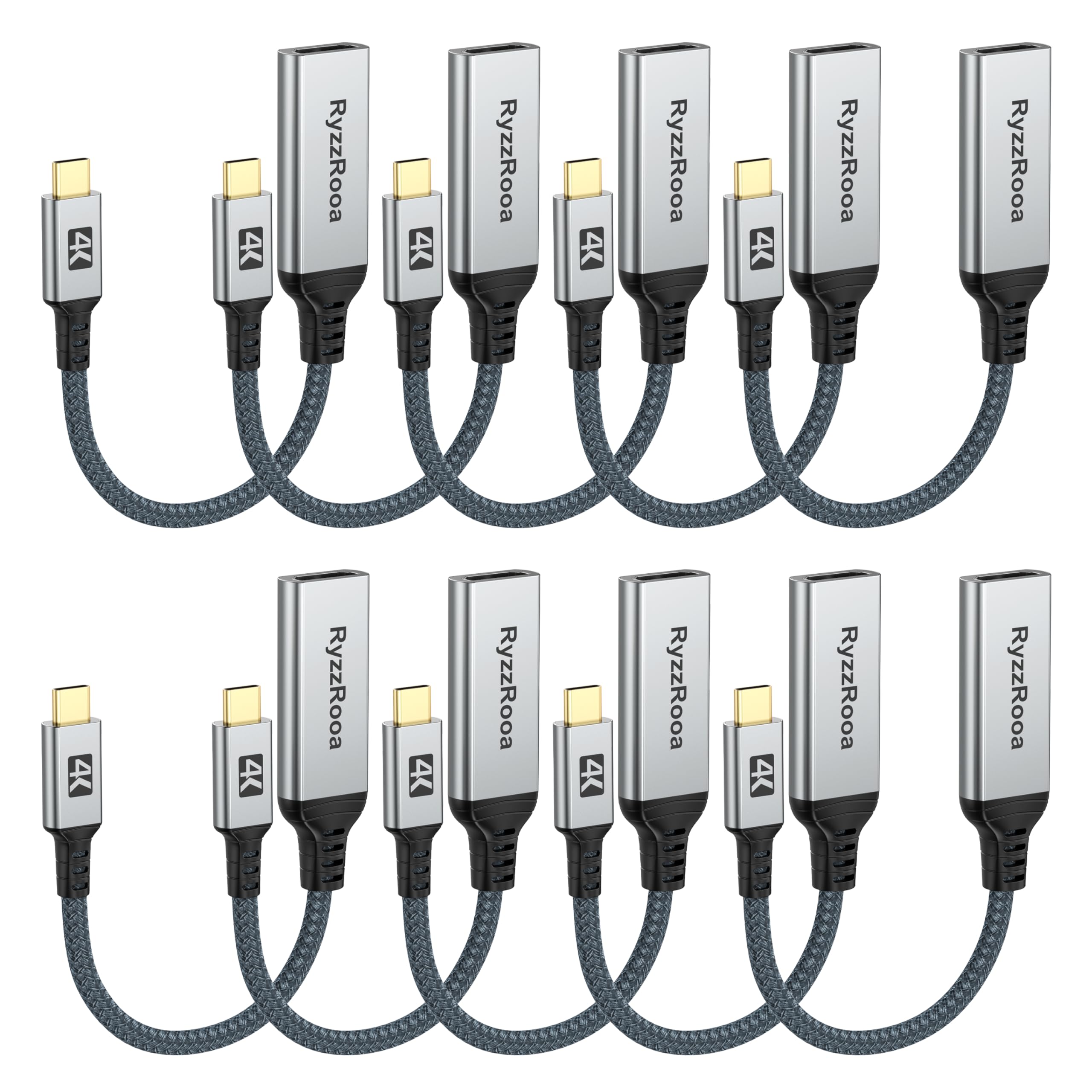 Mua RyzzRooa USB C to HDMI Adapter, 10-Pack, 4K Type-C to HDMI Adapter [Thunderbolt 3/4 ...