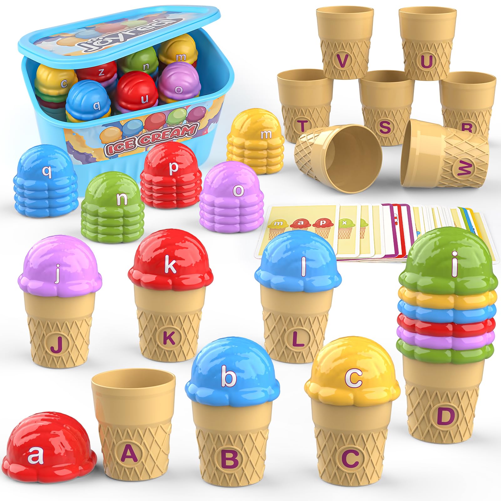 Mua Alphabet Ice Cream Learning Toys, ABC Alphabet Color SortingToys ...