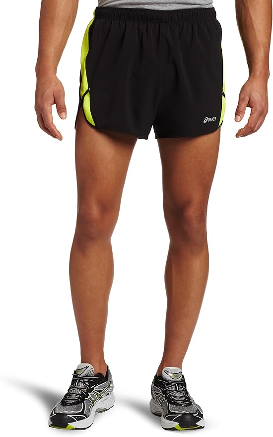Amazon.com : ASICS Men's Ard Split Short, Black/Wow, X-Large : Running ...