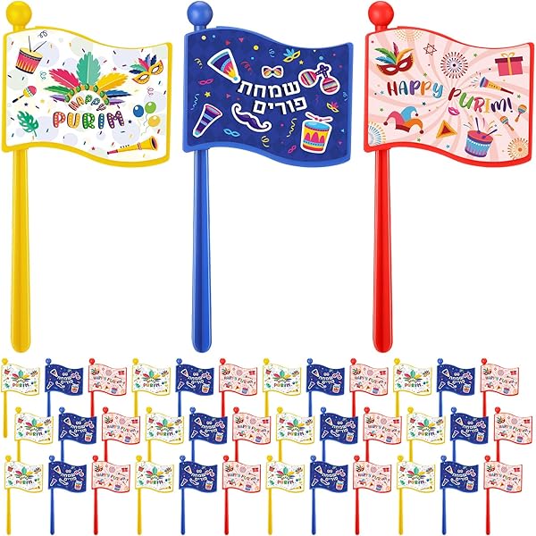 Purim Accessories 30 Pcs Purim Story Character Paper Hats Purim Jewish ...
