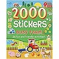 Amazon - 2000 Stickers: Busy Farm Activity and Sticker Book for Kids ...