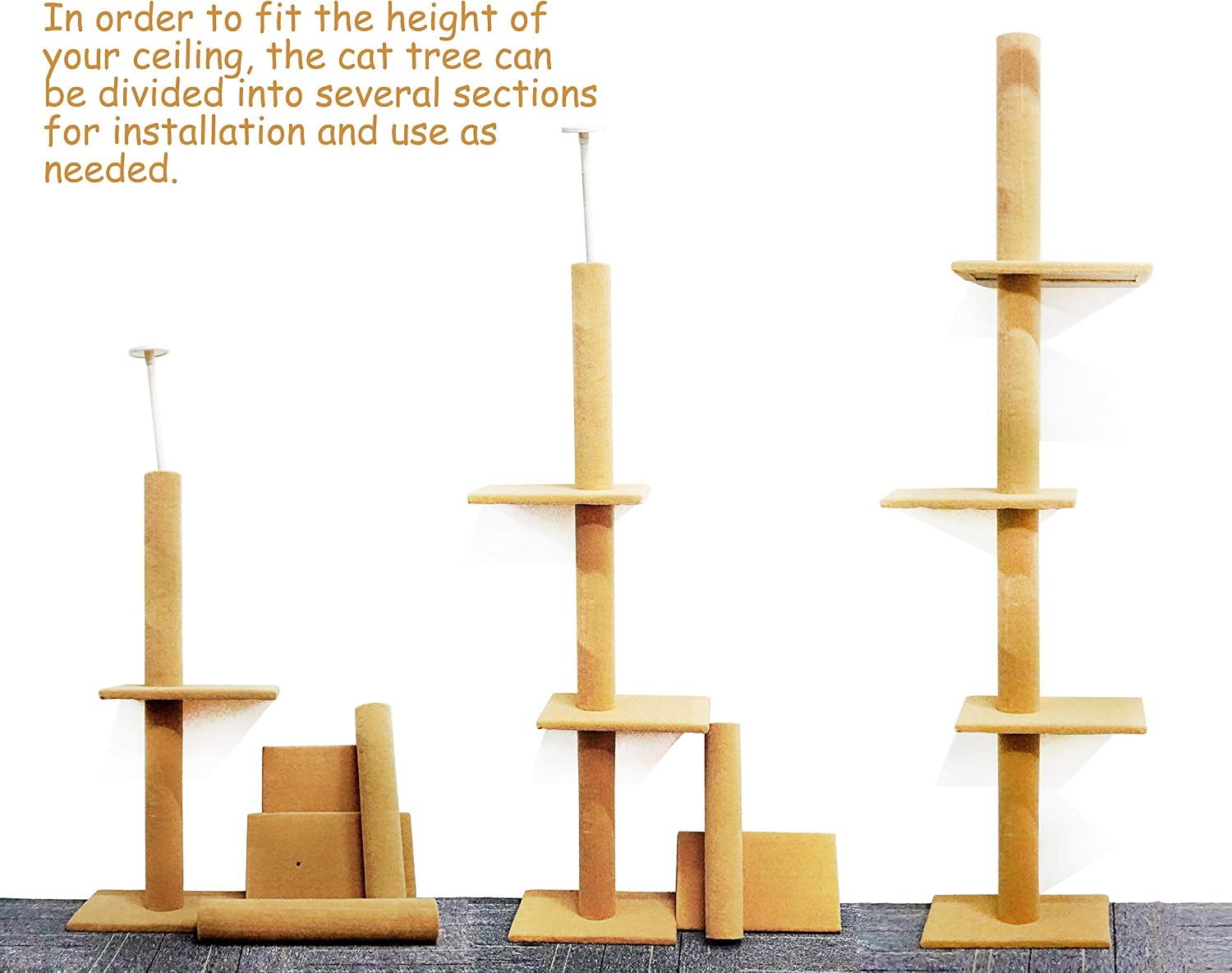 S-Lifeeling Cat Climbing Toys Tower Structures Cat Climber Tree Post ...