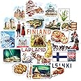 Amazon.com: Navy Peony Arctic Finland Travel Stickers (28pcs ...