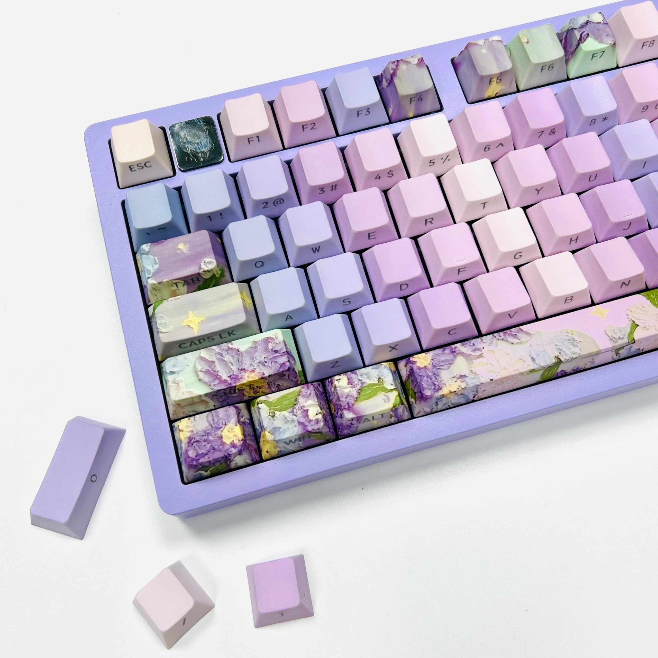 Mua Side Printed keycap-PBT keycaps,Double Shot,Shine Through Custom ...