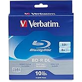 Amazon.com: Verbatim BD-R 50GB 8X Blu-ray Recordable Media Disc Double Layer- 25 Pack Spindle ...